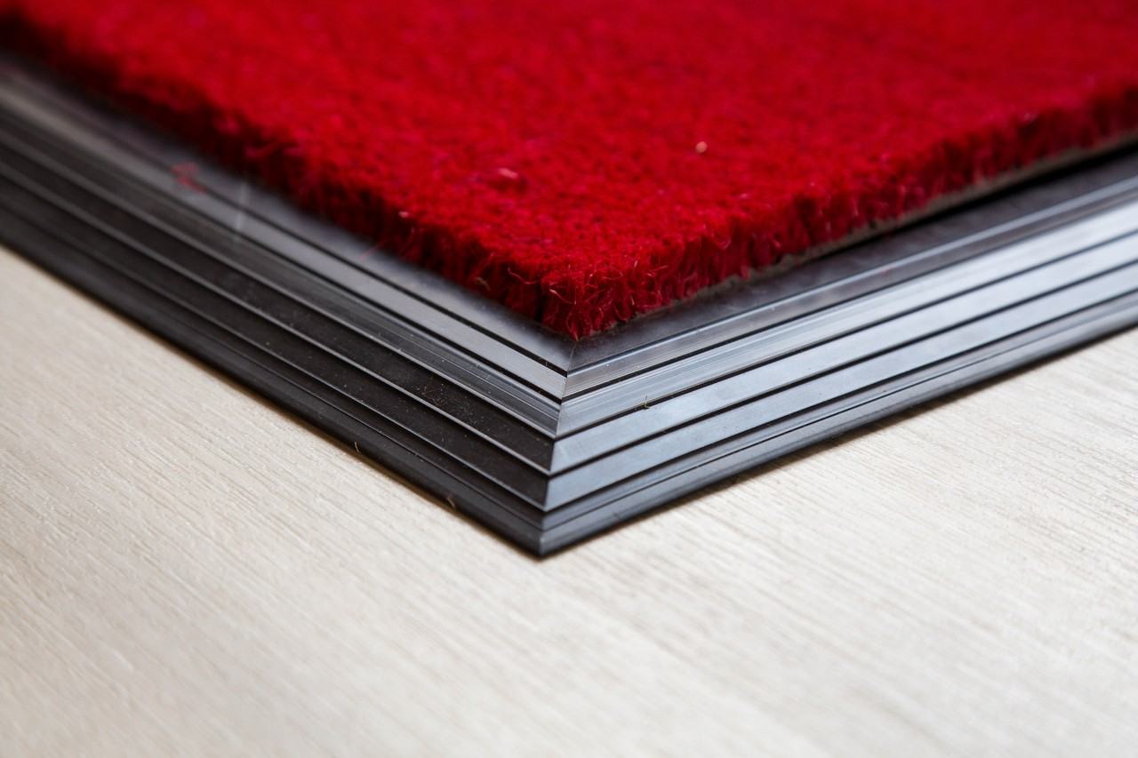BEST Red Entrance Coir Mat with Rubber Edging Multiple Sizes UK Floor ...
