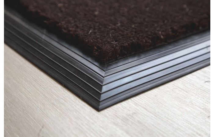 Brown Coir Mat with Rubber Edge
