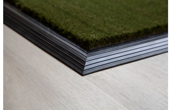 Rubber-Edged Green Coir Mat Cut to Size