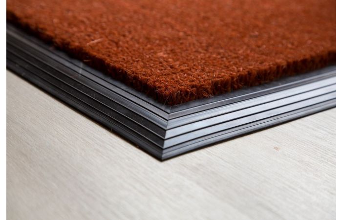 Russet Coir Mat with Rubber Edge Made to Measure