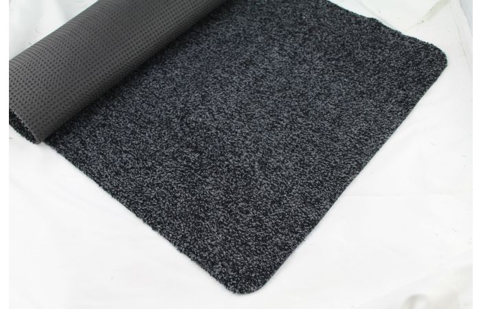 Grey Speckle Washable Cotton Entrance Mat Made to Measure