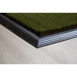 Rubber-Edged Green Coir Mat Cut to Size