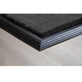 Grey Coconut Matting with Rubber Edges