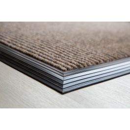 ADEM Rib Entrance Matting (Beige, Rubber Edge, Indoor Use)