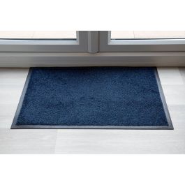 Black Blue Speckle Luxury Throw Down Entrance Mat