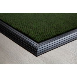 Green Brush Entrance Mat Rubber Edge 13.5mm Made to Measure