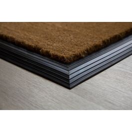 Natural 17mm Coir Mat with Rubber Edge Made to Measure